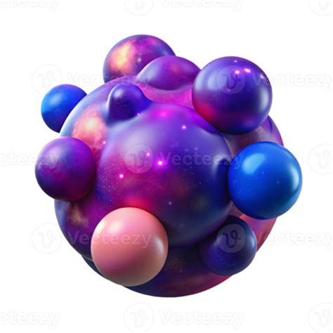 Cosmic Bubbles 3d Render Abstract Background Image 55718743 Png