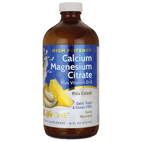 Lifetime Vitamins Calcium Magnesium Citrate Plus Vitamin D 3 Pina