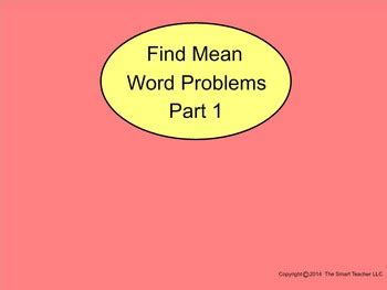 How I Teach Finding Mean Word Problems By Kevin Wilda TPT