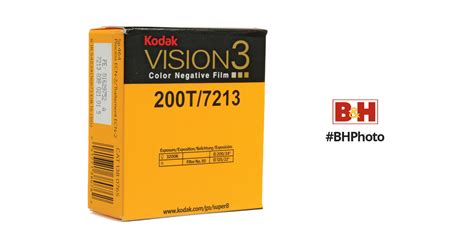 Kodak VISION3 200T Color Negative Film #7213 1380765 B&H Photo