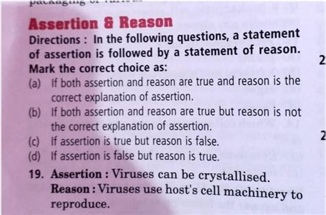 Must See Assertion Reason Questions Class 9 Latest World Of Knowledge