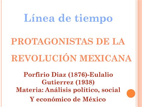 Porfiriato Organizador gráfico Linea del tiempo Historia de mexico