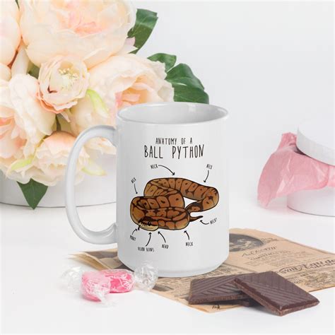 Ball Python Coffee Mug Cute Snake Lover Gift Funny Reptile Etsy