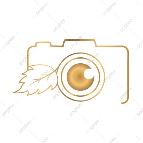 Golden Leaf Vector Hd Png Images Golden Leaf Camera Photography Logo