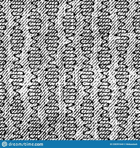 Seamless Abstract Texture Pattern Monochrome Vector Black And White