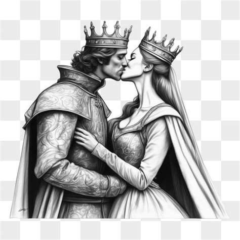 Descarga Pareja Real Besándose Bocetos En Línea Creative Fabrica