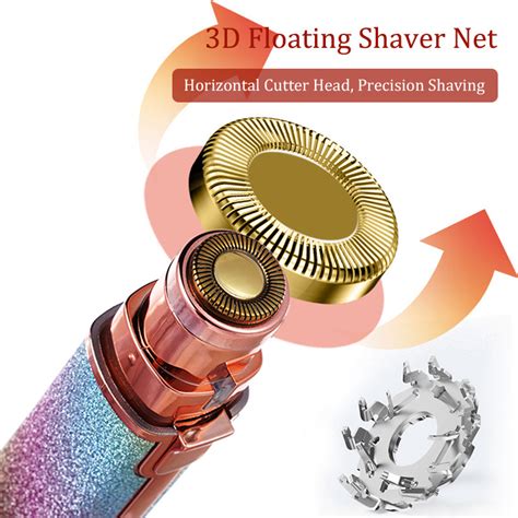 Badu Bg 2 В 1 Акумулаторен електрически тример за вежди Епилатор Женско тяло Форма на червило