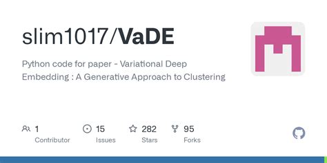GitHub Slim VaDE Python Code For Paper Variational Deep Embedding A Generative