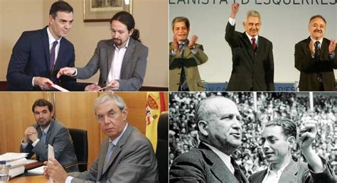 Gobiernos de coalición del PSOE con su izquierda una breve historia con alguna luz y muchas sombras
