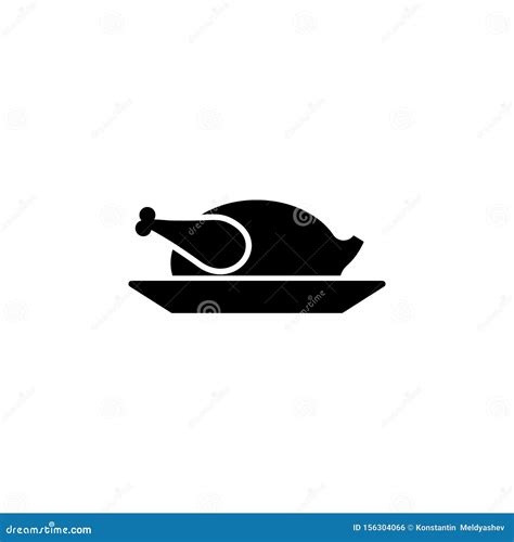 Chicken Food Plate Icon Simple Glyph Vector Element Of Food Icons