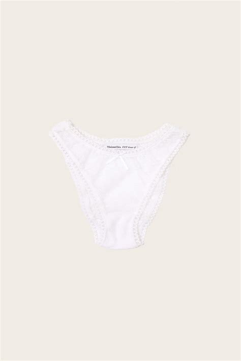 White Angel Lace Panty With Tiny Ribbon Maisoncleo
