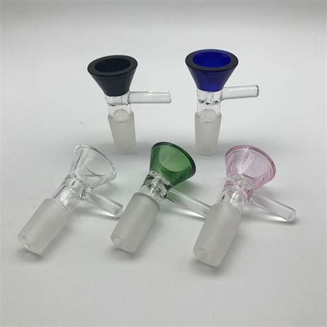 2019 Funnel 14mm 18mm Glass Bowls For Bongs Male Joint Smoking Glass
