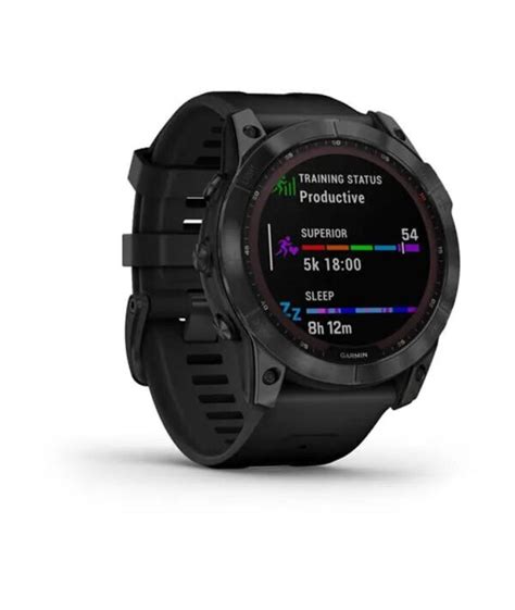Reloj Garmin Fénix 7X Zafiro Solar Negro Titanio D