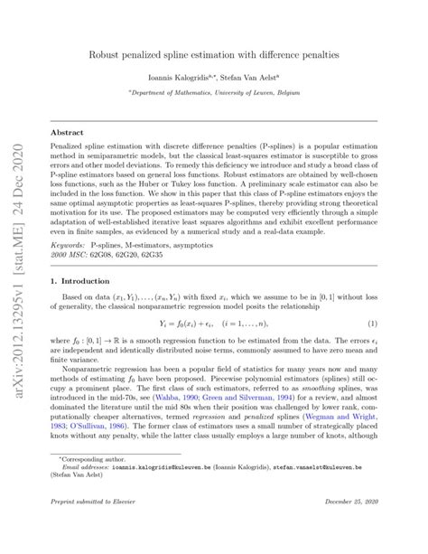 Robust Penalized Spline Estimation With Difference Penalties Deepai