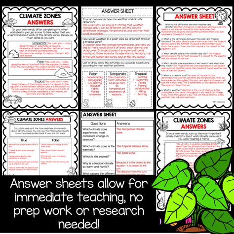 World Climate Zones Worksheets Made By Teachers