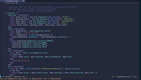 Bug Vimlspdiagnosticgetcount Is Deprecated · Issue 479 · Nvim