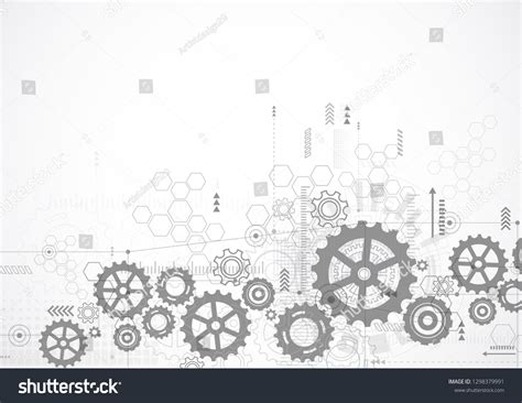 Abstract Technology Background Communication Engineering Concept Stock