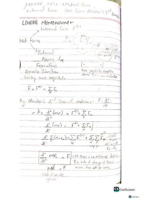 Classical Mechanic Notes By Kashish Karera Physics CamScanner CamScanner Studocu