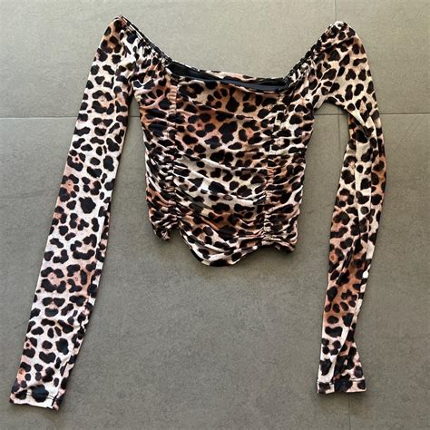 Urban Outfitters Leopard Corset Top Worn Once Depop