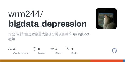Github Wrm244bigdatadepression 对全球抑郁症患者数量大数据分析项目后端springboot框架