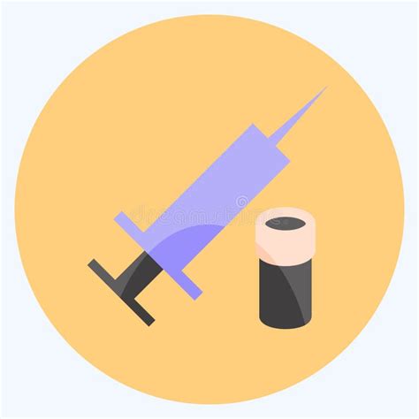 Icon Vaccine Suitable For Community Symbol Flat Style Simple Design