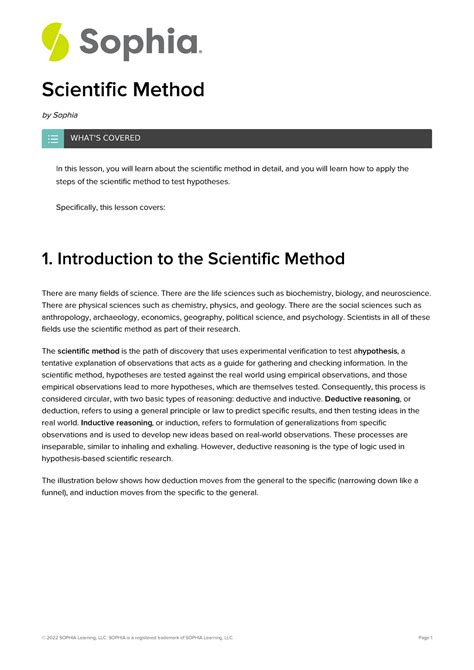 Scientific Method 38 Scientific Method By Sophia In This Lesson You
