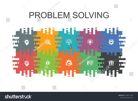 Problem Solving Cartoon Template Flat Elements Stock Vector Royalty Free 1499117966 Shutterstock