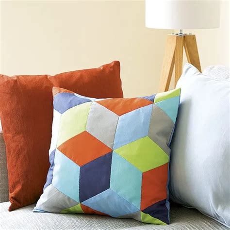 Sew An Easy Patchwork Cushion In 3 Steps Ideal Home