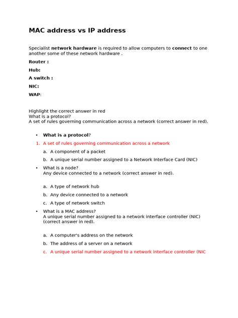 Macaddressvsipaddress 1 Pdf Computer Network I Pv6