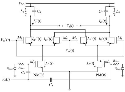 Schematic Of The Modified Double Balanced Mixer Download Scientific Diagram