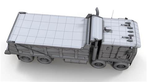 3d Model Peterbilt 362 Tandem Dump Truck Vr Ar Low Poly Cgtrader
