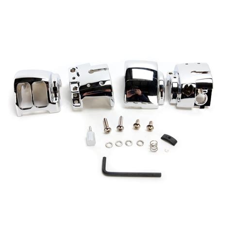 Drag Specialties Chrome Handlebar Control Kit Wswitch Housings 0610