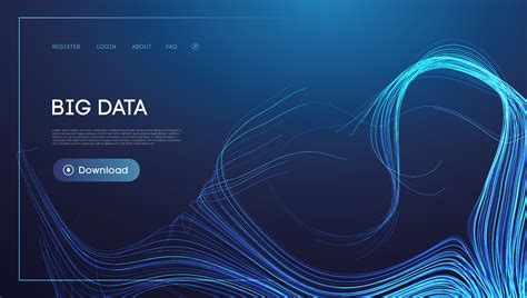 Dark Blue Abstract Data Flow With Light Blue Accents 42407693 Vector