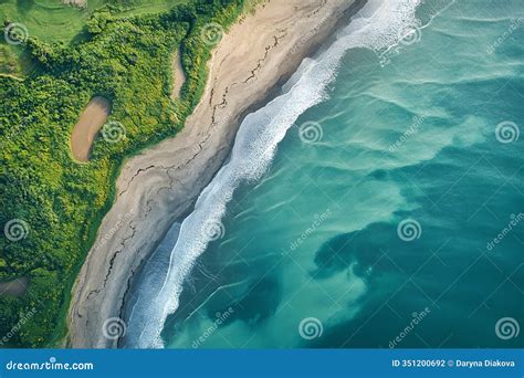 Erosion And Habitat Shifts Aerial View Of Coastal Vulnerability Stock
