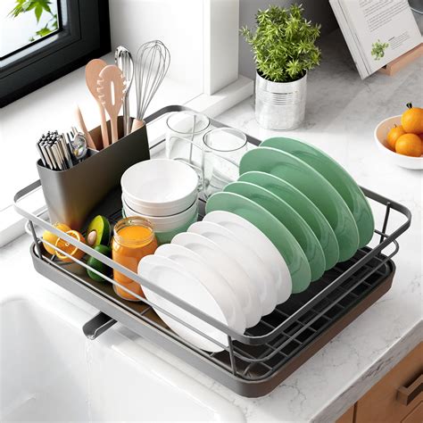 Kitsure Dish Drying Rack Space Saving Dish Rack Dish Racks For