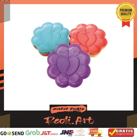 Jual Palet Lukis Plastik Palet Cat Lukis Warna 13cm Shopee Indonesia