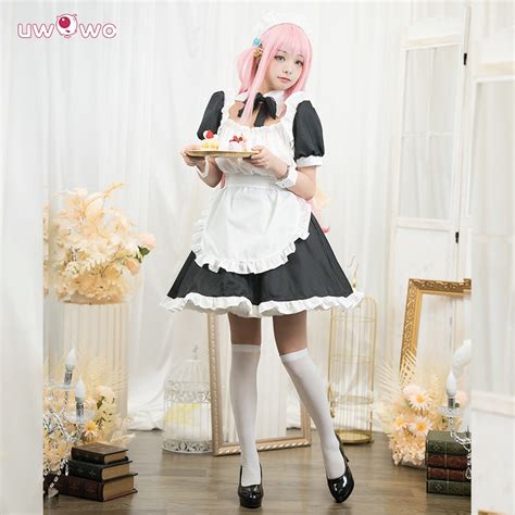Uwowo Gotou Hitori Cosplay Costume Bocchi The Rock Gotou Hitori Maid C