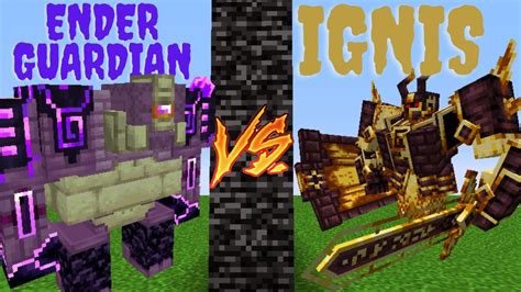 ENDER GUARDIAN VS IGNIS Minecraft Mob Battle YouTube