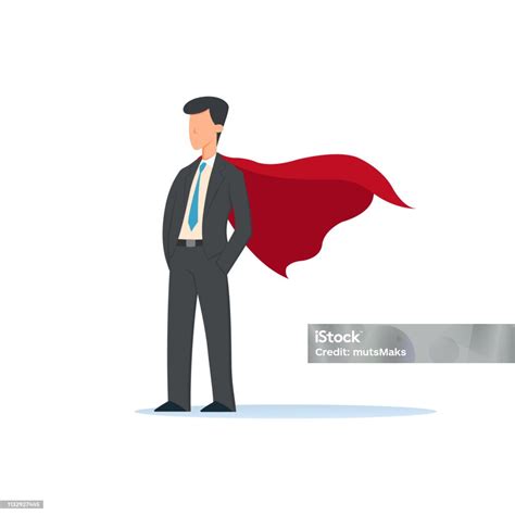 사업가 슈퍼 영웅 캐릭터의 벡터 일러스트 레이 션 사무실 노동자 남자 슈퍼 히어로 비즈니스에 대한 스톡 벡터 아트 및 기타 이미지 비즈니스 슈퍼히어로 영웅 Istock