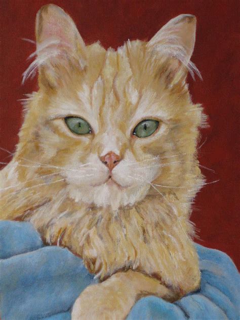 Tabby Cat Painting By Anne Gregorie Fine Art America