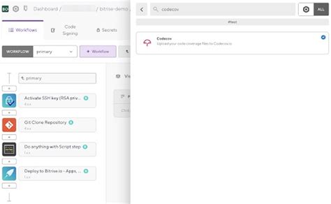 measuring your code coverage with codecov bitrise docs