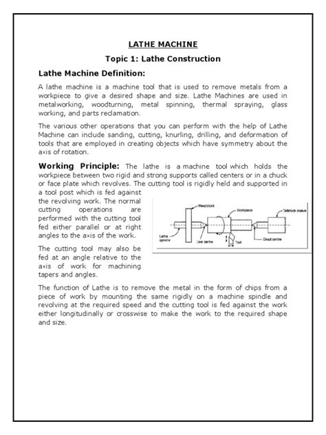 Machine Lab Report Pdf Machining Tools