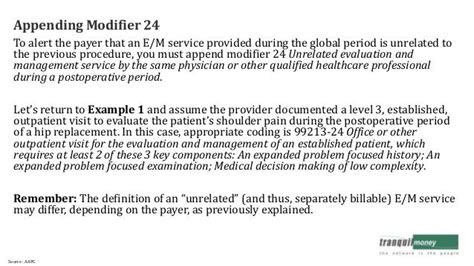 Modifiers 24 And78
