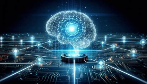 Ai Powered Cybersecurity System Securing Corporate Networks Stock Illustration Illustration Of