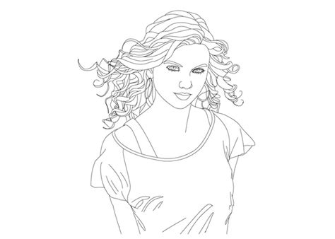 Taylor Swift Printable Coloring Pages Coloring Cool
