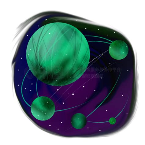 商用手绘星空宇宙星球元素素材模板免费下载 psd格式 4000像素 编号32232331 千图网