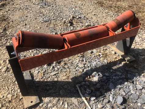 Superior Industries B4 20cm 36 Aggregate Conveyor Rollers Steel Idlers