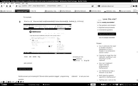 Programming Assign Clipboard Object In Mathematica When Print Screen