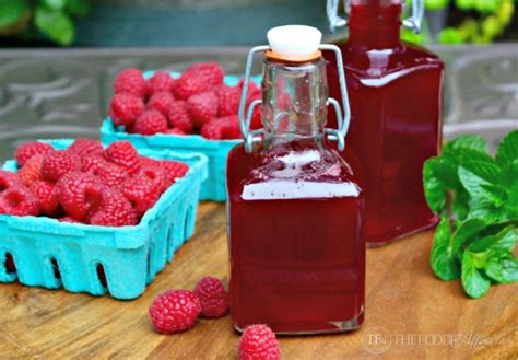 Raspberry Syrup For Drinks Alcoholic Or Non Alcoholic The Foodie Affair
