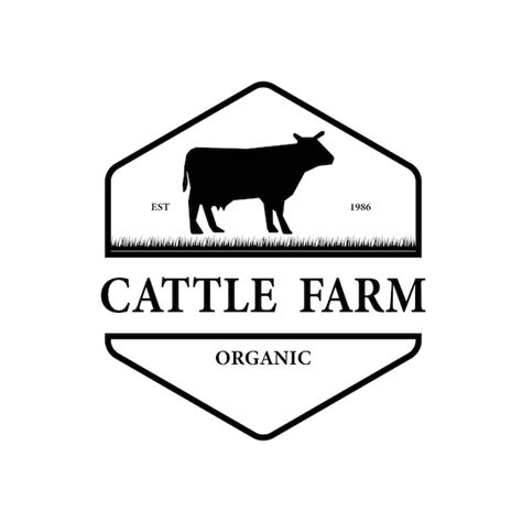 Premium Vector Cattle Farm Logo Design